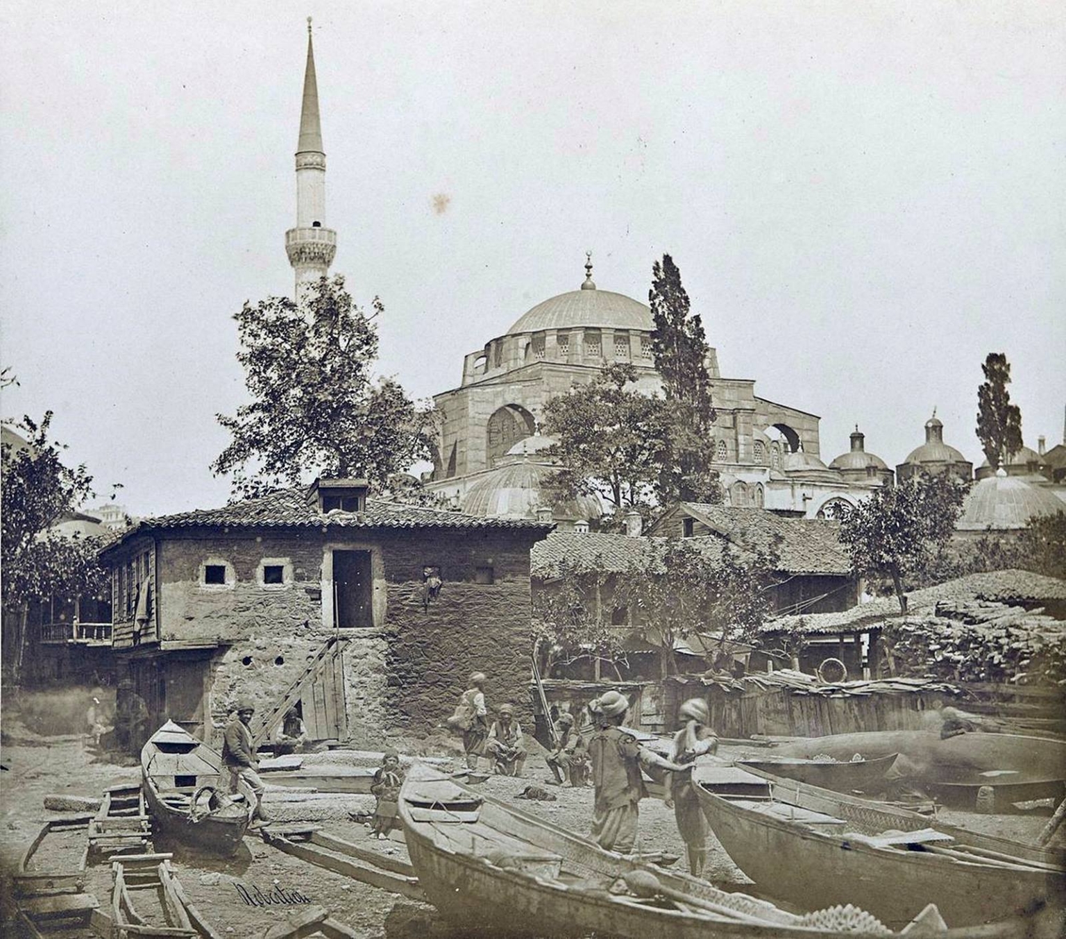 The Mosque of Kılıç Ali Pasha at Tophane Istanbul, James Robertson 1855 ...